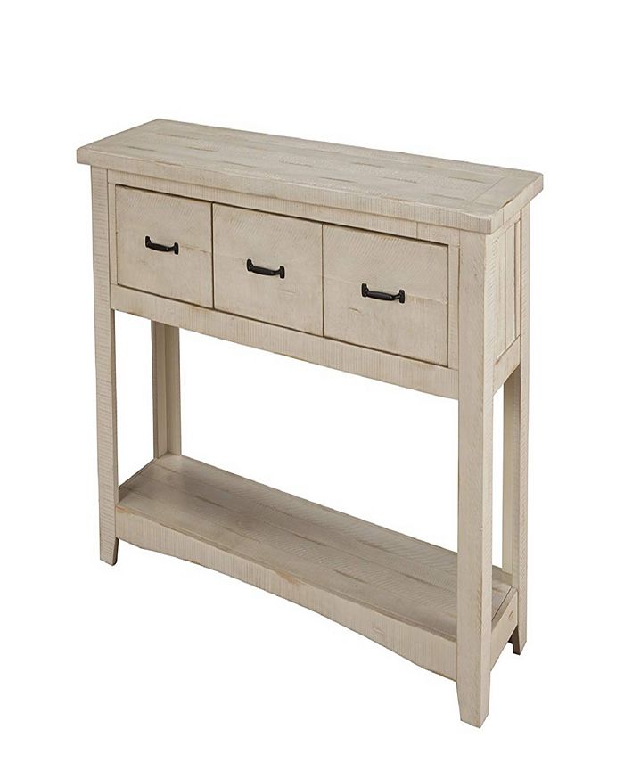 Benzara Wooden Console Table with Three Drawers - Macy's