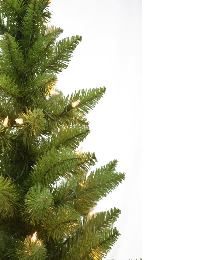 Perfect Holiday 3' Pre-lit Table Top Christmas Tree with Burlap Base ...