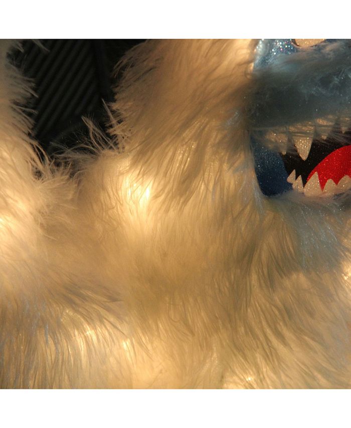 Northlight 32" Pre-Lit Faux Fur Bumble with Tree and Star Christmas ...