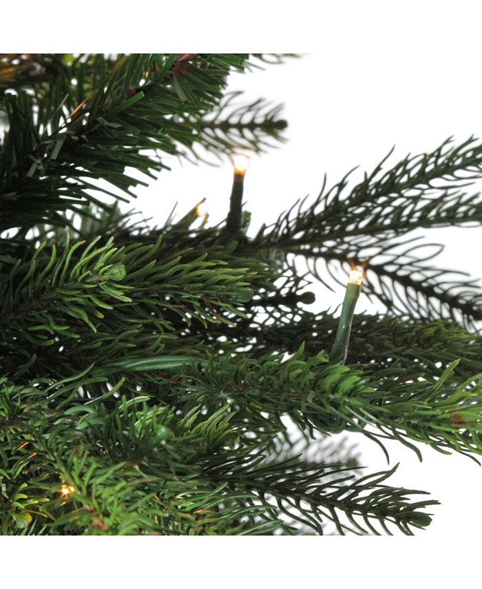 Northlight 6' Pre-Lit Potted Oregon Noble Fir Artificial Christmas Tree ...