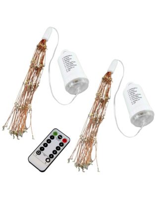 Lumabase Battery Operated Starburst Lights with Remote Control, Set of ...
