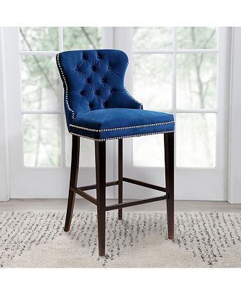 Abbyson Living Harri Tufted Bar Stool & Reviews - Furniture - Macy's