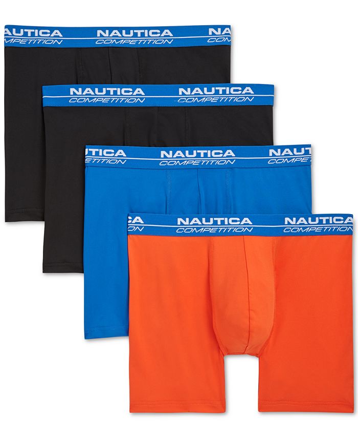 Nautica Men's 4-Pk. Performance Boxer Briefs - Macy's