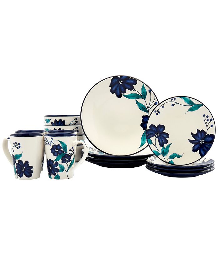 Tabletops Unlimited Tabletop Unlimited Forget Me Not Round Coupe 16pc ...