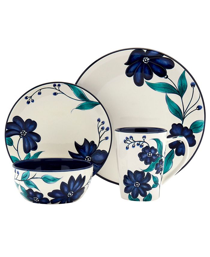 Tabletops Unlimited Tabletop Unlimited Forget Me Not Round Coupe 16pc ...