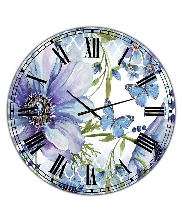 Designart Sheilas Lovely Garden-Jp3930 Oversized Cottage Wall Clock ...