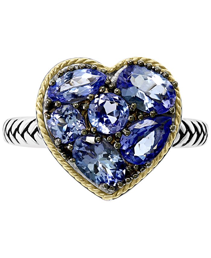 EFFY Collection EFFY® Tanzanite Heart Ring (2-1/5 ct. t.w.) in Sterling ...