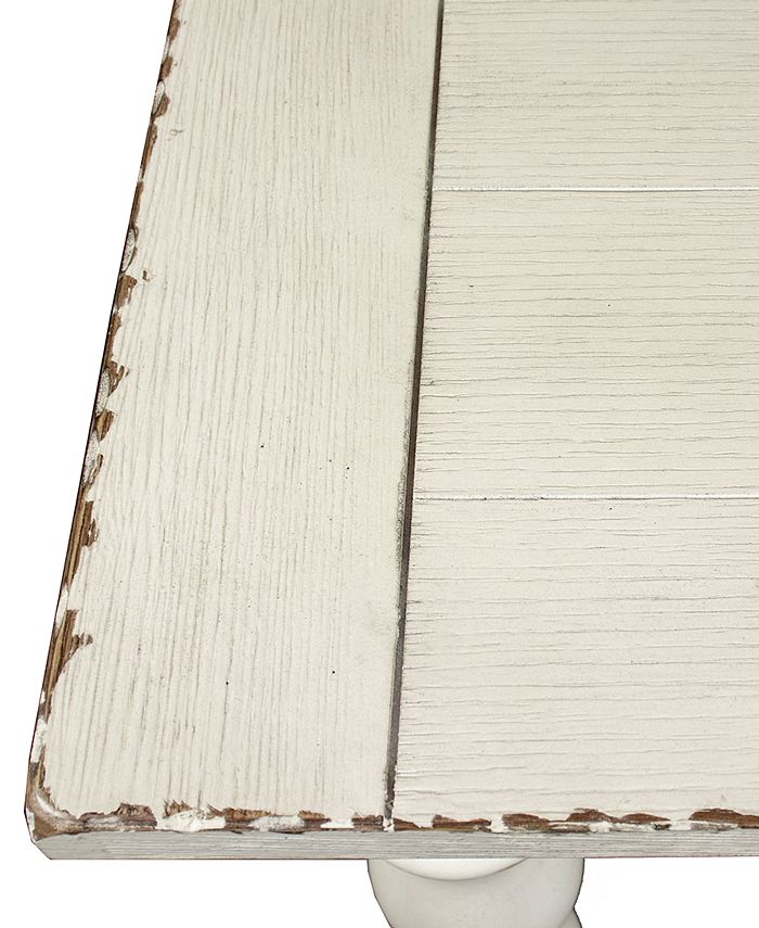 Furniture Aberdeen Off White Expandable Rectangular Dining Table - Macy's