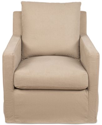 Brenalee 30" Performance Fabric Slipcover Swivel Glider - Macy's