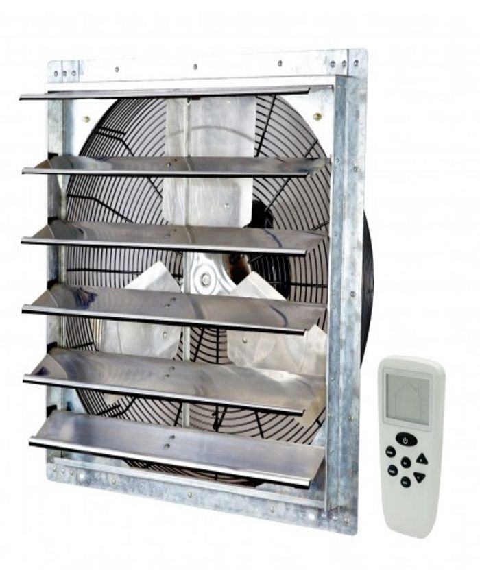 iLiving 20" Smart Remote Shutter Exhaust Fan, Wall Mounted - Macy's