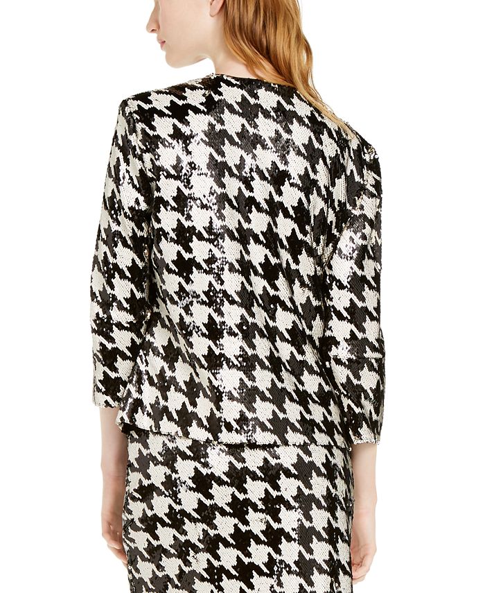 INC International Concepts INC Sequined Houndstooth Jacket, Created for Macy's - Macy's