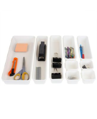 HDS Trading Interlocking Plastic Drawer Organizer Set - 9 Piece - Macy's