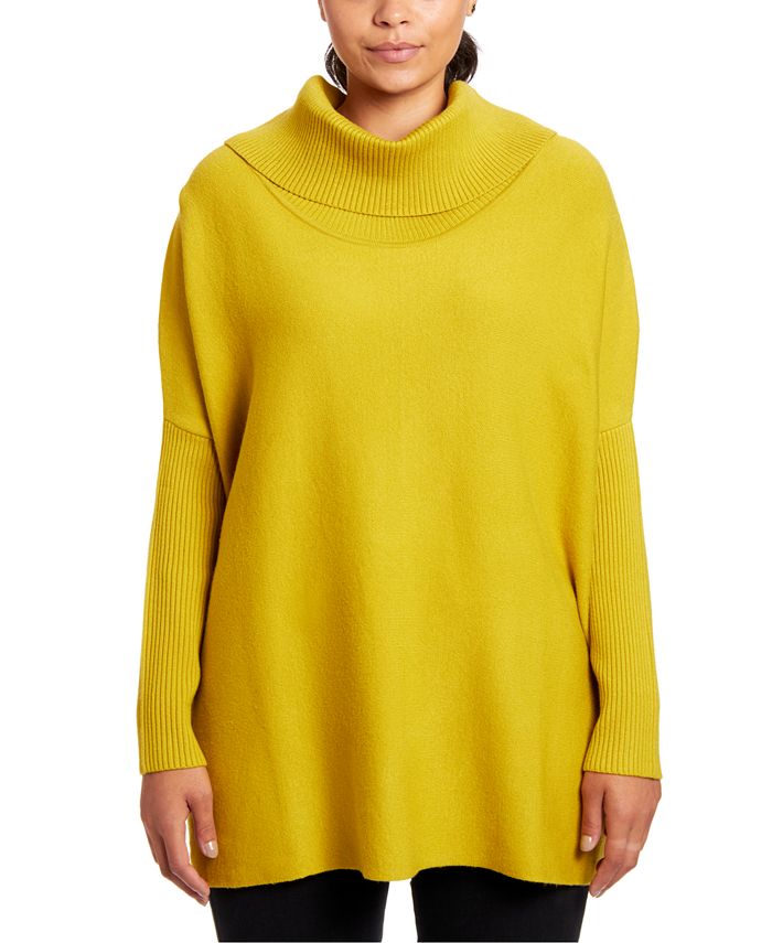 Joseph A Cowl-Neck Poncho - Macy's