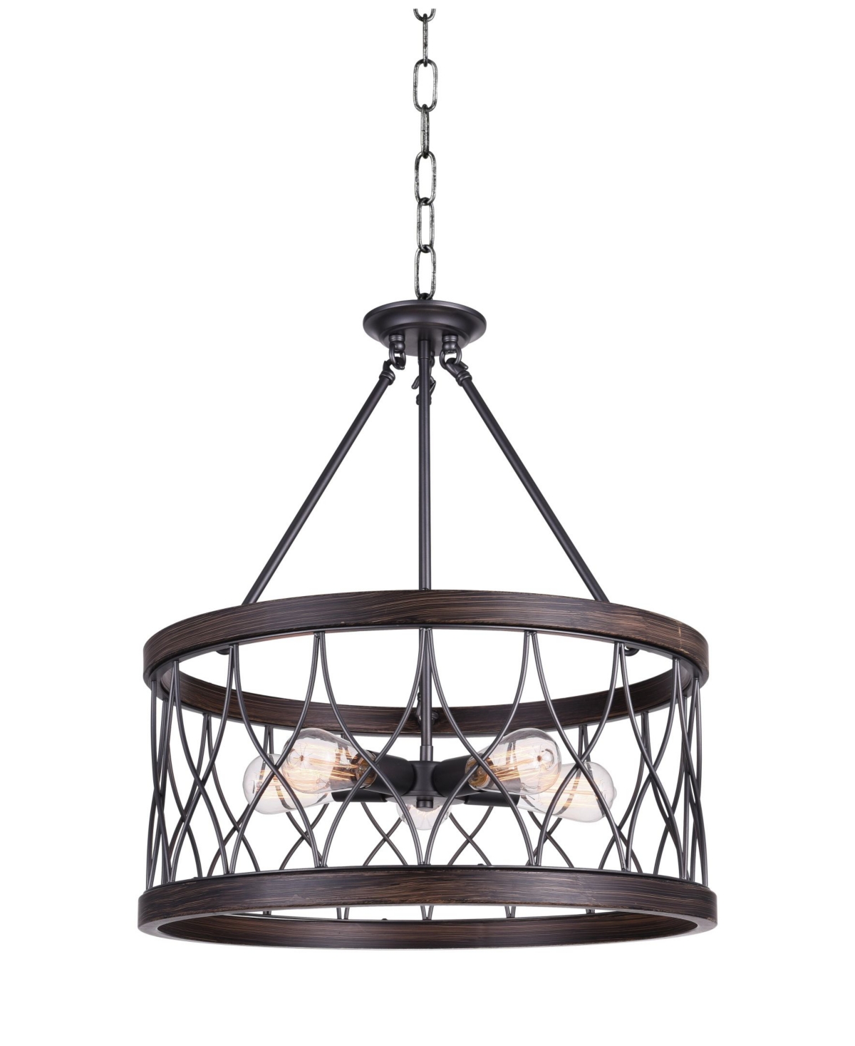 Click here for Cwi Lighting Amazon 5 Light Chandelier - Pewter prices