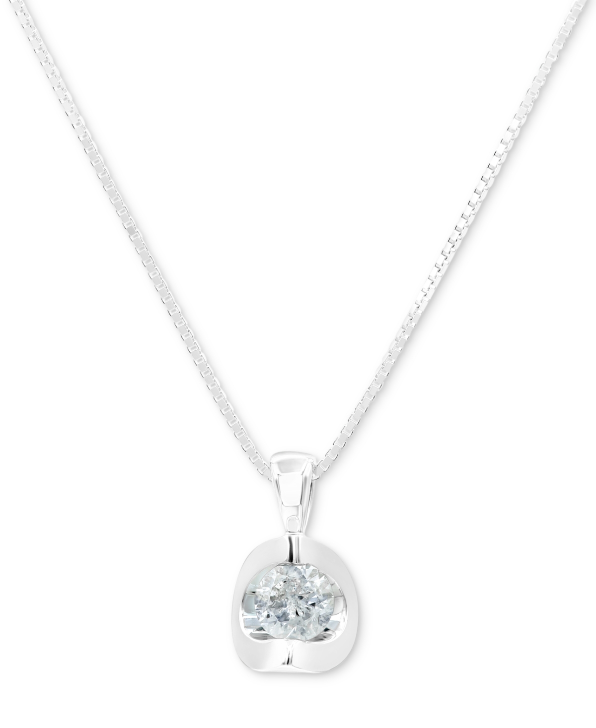 Click here for Diamond Pendant 18 Necklace (1/5 ct. t.w.) in 14k... prices
