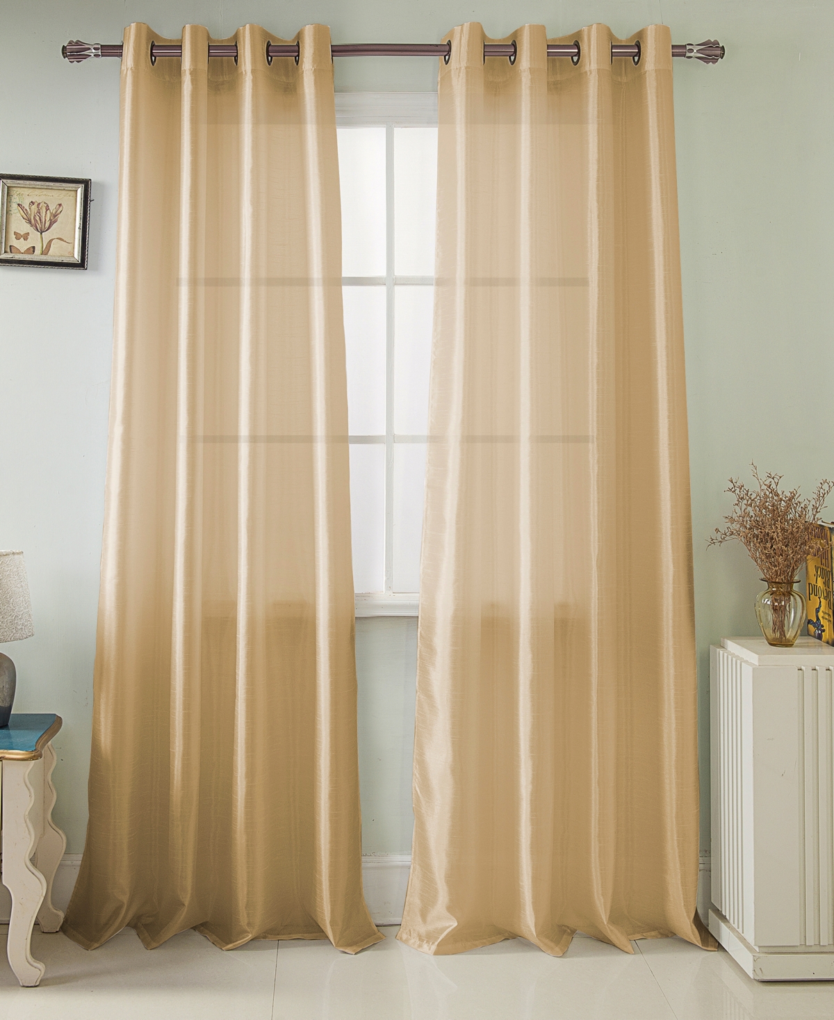Click here for Olivia Gray Gilbert Solid Single Grommet Curtain P... prices