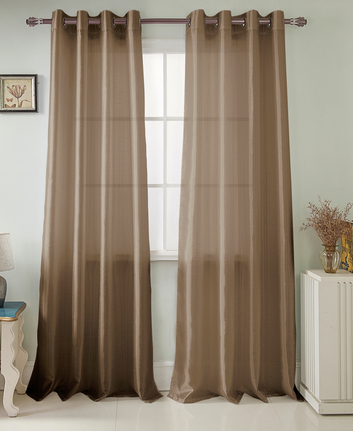 Click here for Olivia Gray Gilbert Solid Single Grommet Curtain P... prices