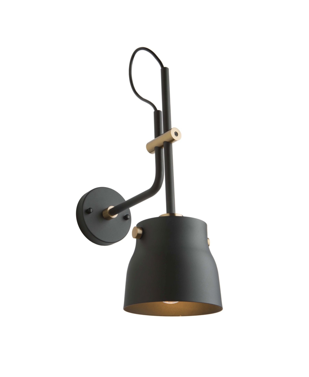 Click here for Artcraft Lighting Euro Industrial Wall Light - Bla... prices
