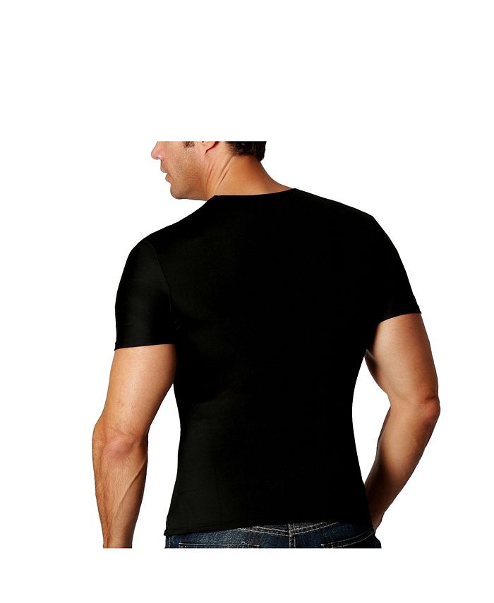 Instaslim Men's Big & Tall Insta Slim Compression Short Sleeve V-Neck T ...