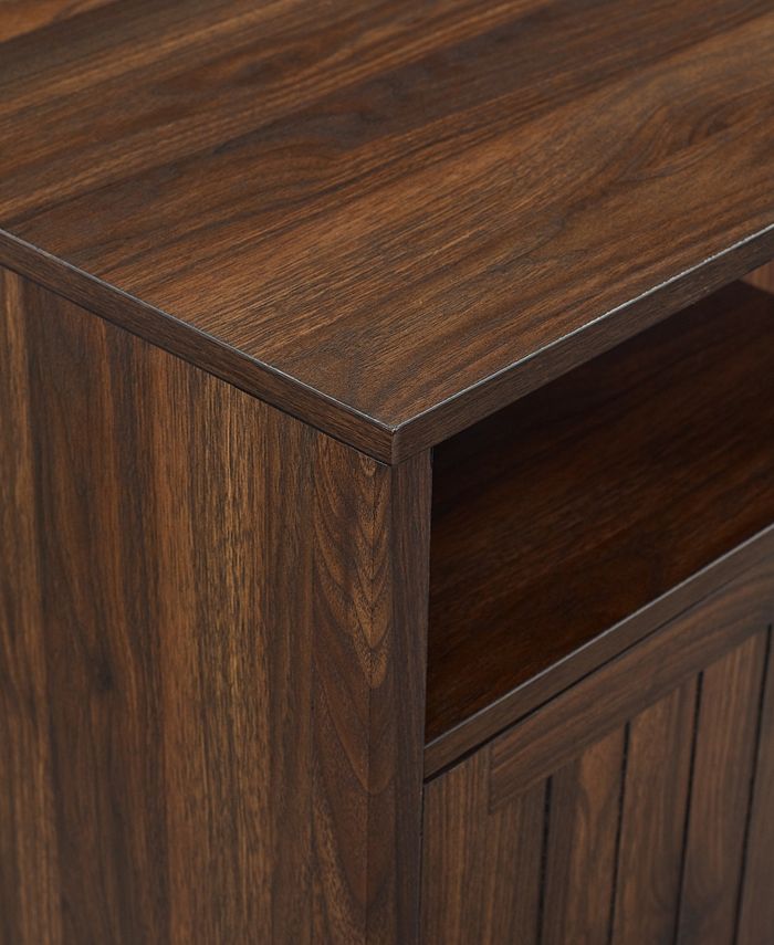 Walker Edison Grooved Door Side Table - Macy's