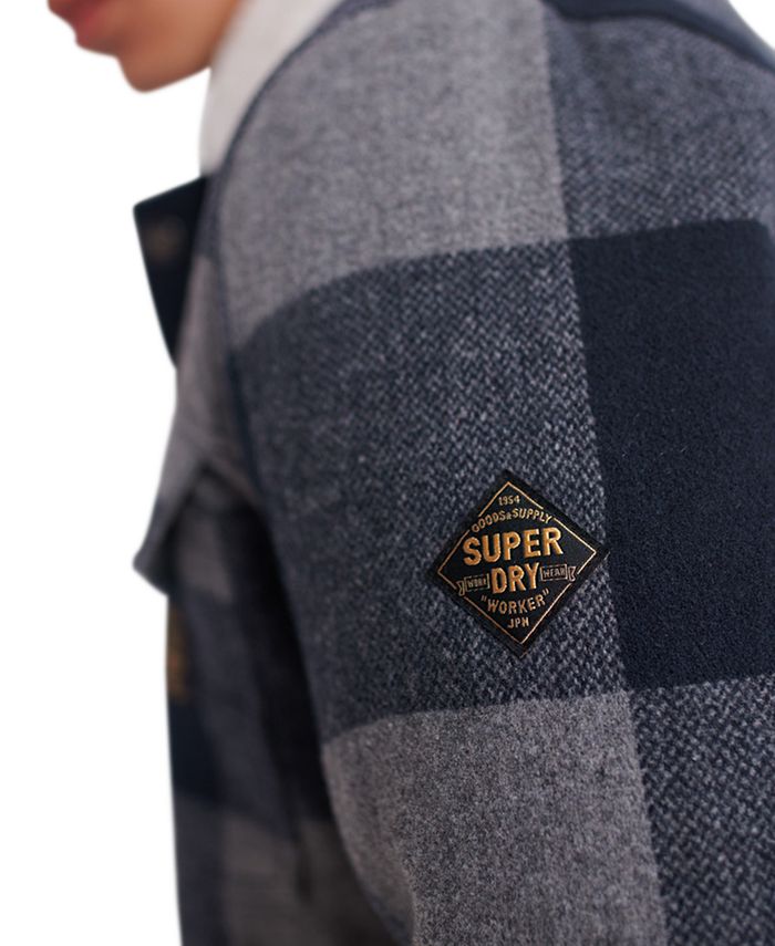 Superdry Men's Hacienda Buffalo Check Jacket - Macy's