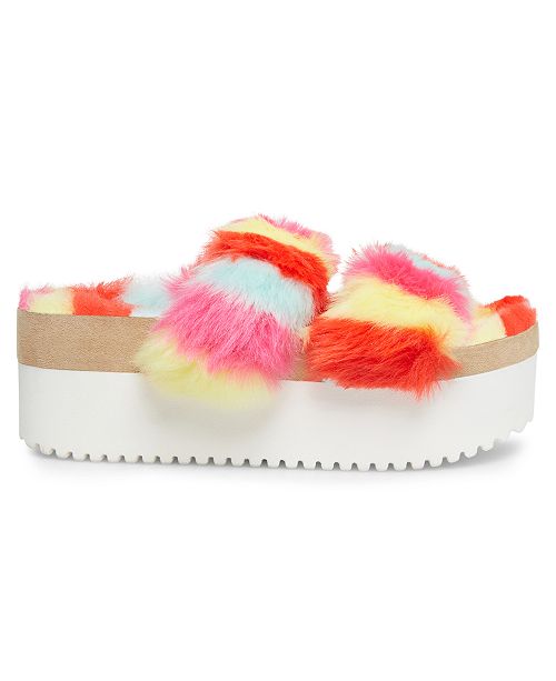 Madden Girl Furbeee Platform Slippers & Reviews - Sandals & Flip Flops ...