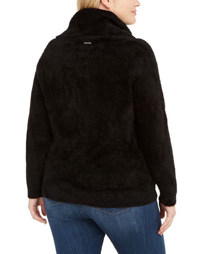 Michael Kors Plus Size Fluffy Cowlneck Sweater - Macy's