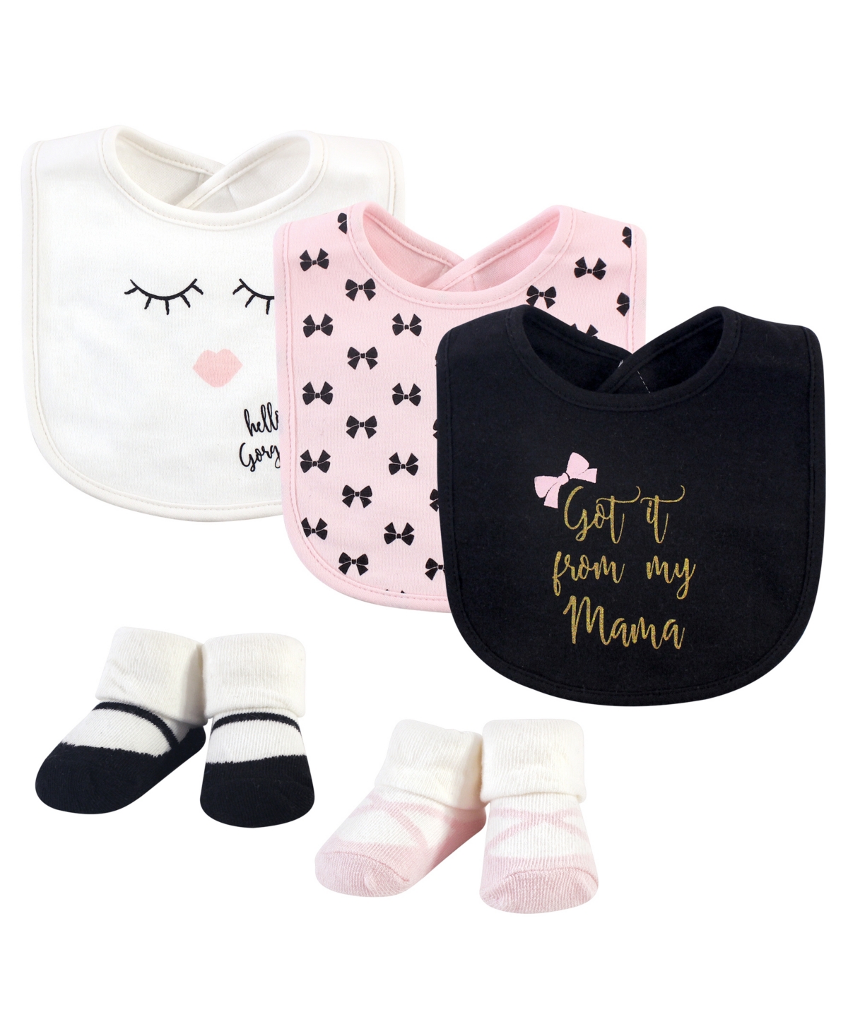 Click here for Little Treasure Girls Cotton Bib & Sock Accessory... prices