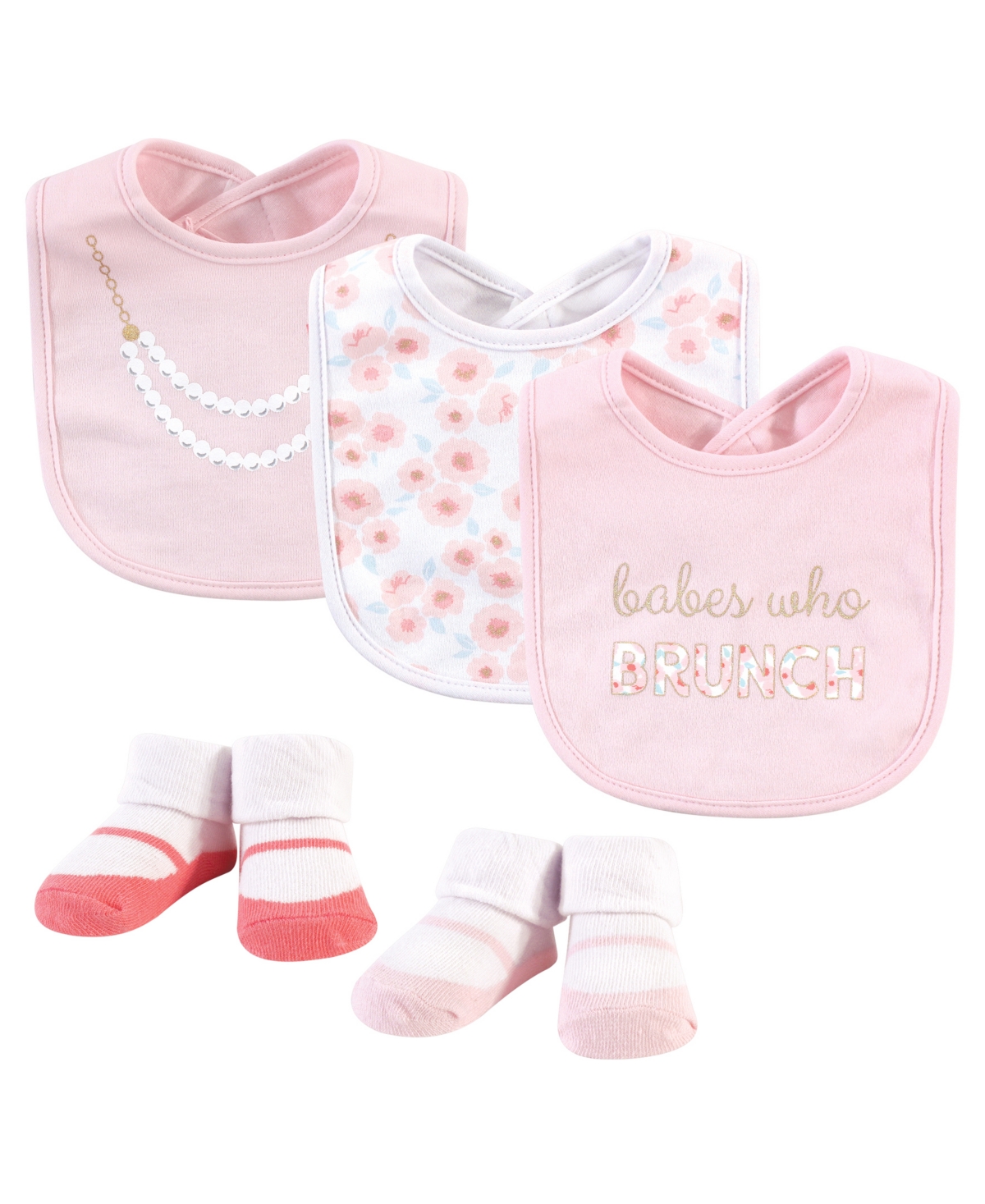 Click here for Little Treasure Girls Cotton Bib & Sock Accessory... prices