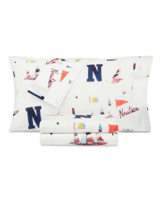 Nautica Kids Sketchy Ships Twin Sheet Set - Macy's