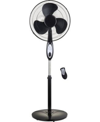Optimus 16 in. Oscillating Stand Fan with Remote Control - Macy's
