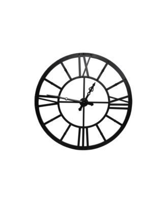 3R Studio Round Metal Wall Clock - Macy's