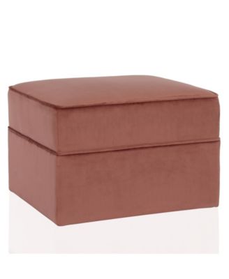 CosmoLiving Juliette Velvet Ottoman with Hidden Casters Macy s
