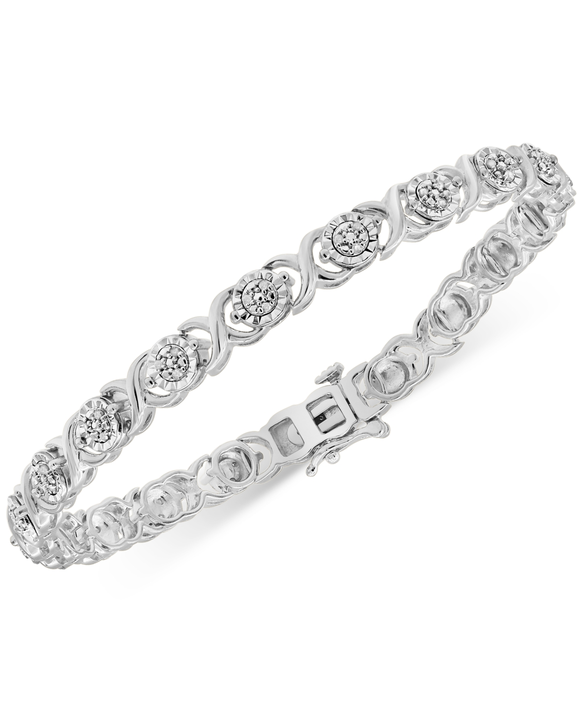 Click here for Diamond Link Bracelet (1/4 ct. t.w.) in Sterling S... prices