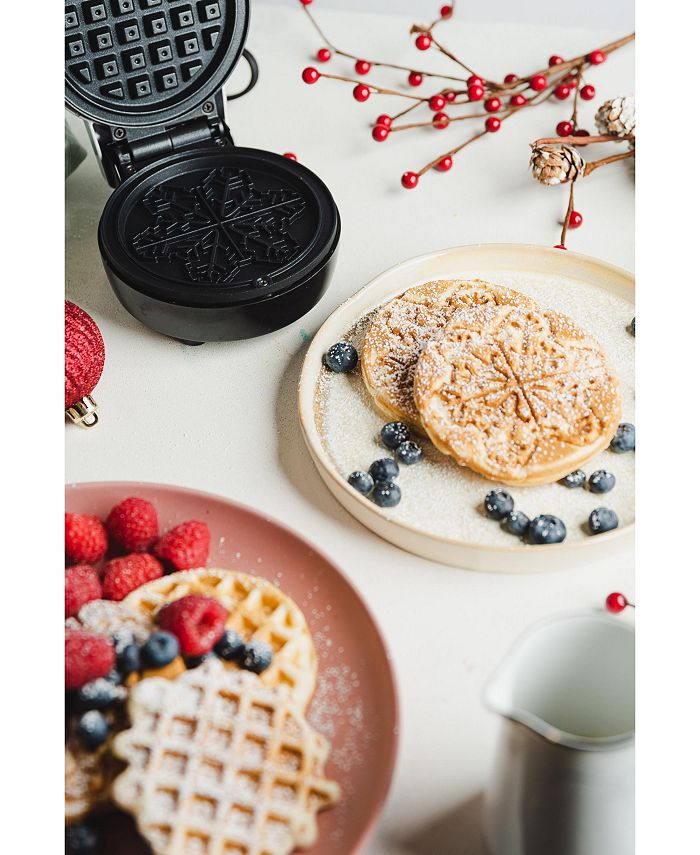 Bella Mini-Waffle Maker Snowflake - Macy's