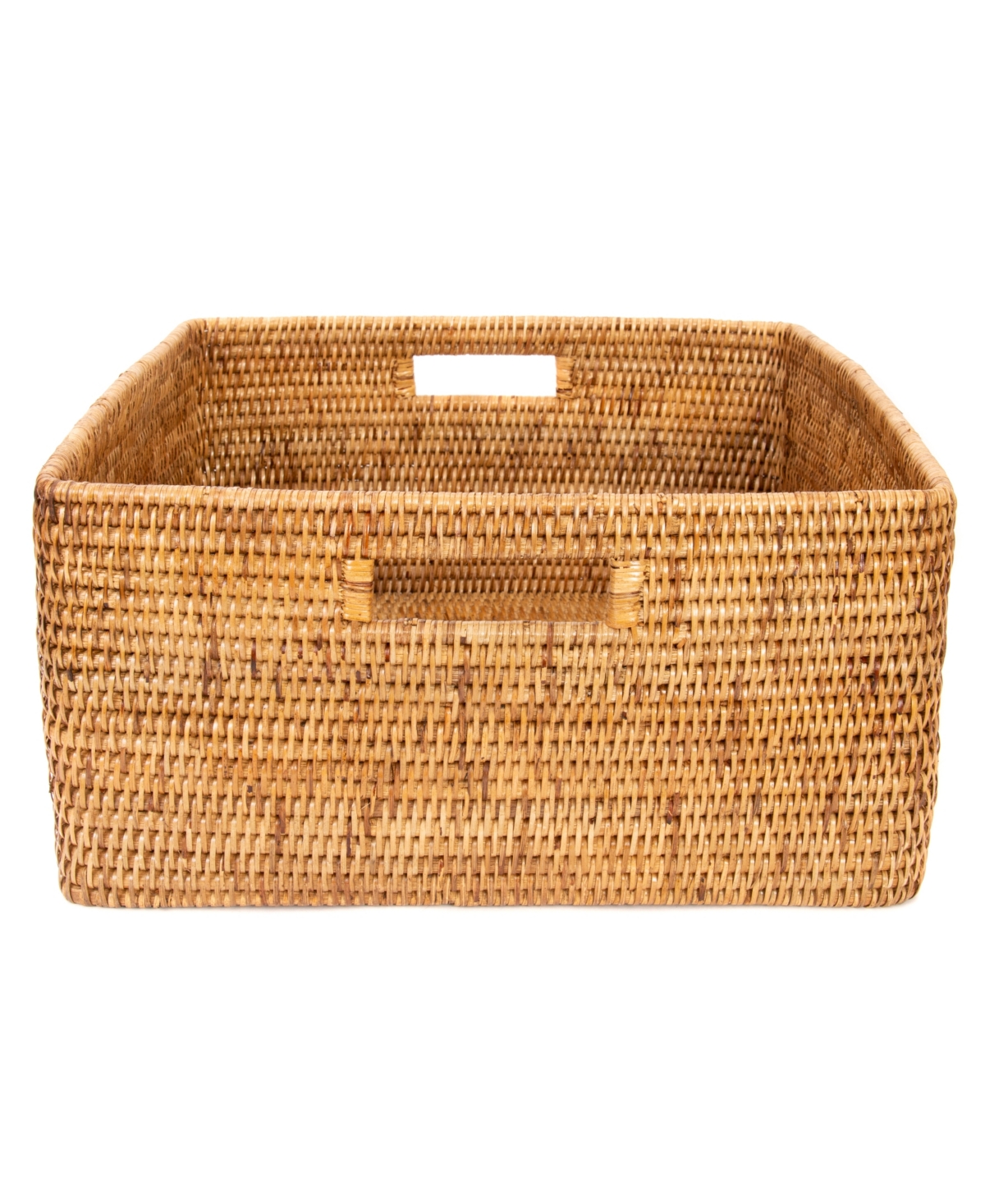 Click here for Artifacts Rattan Square Storage Basket with Rounde... prices