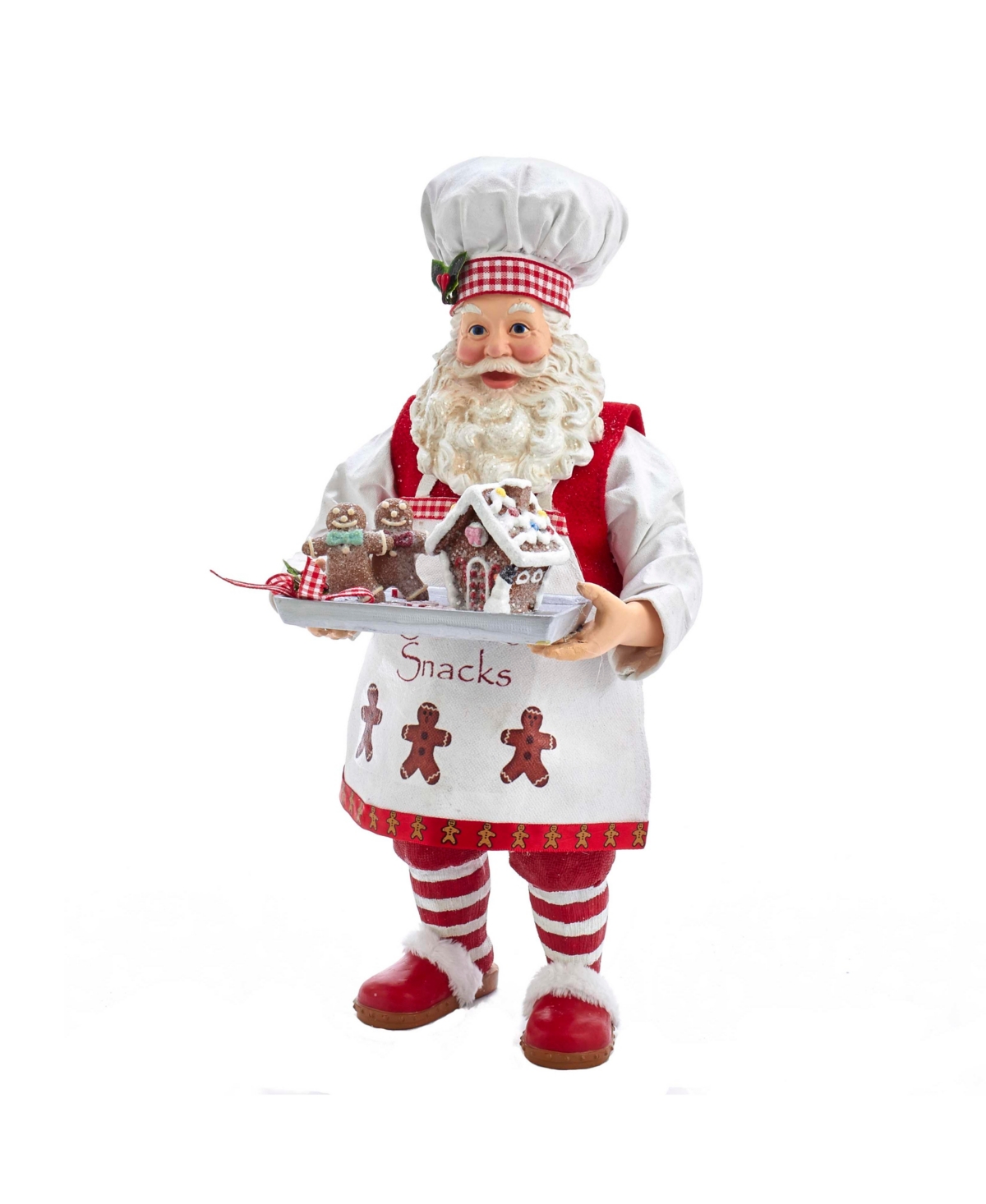 Click here for Kurt Adler 11-Inch Fabriche Gingerbread Chef Santa prices