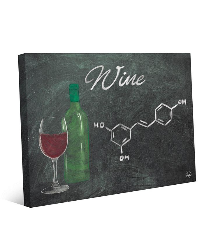 Creative Gallery Wine Chalkboard Formula 36" x 24" Canvas Wall Art ...