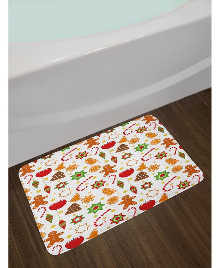Ambesonne Gingerbread Man Bath Mat - Macy's