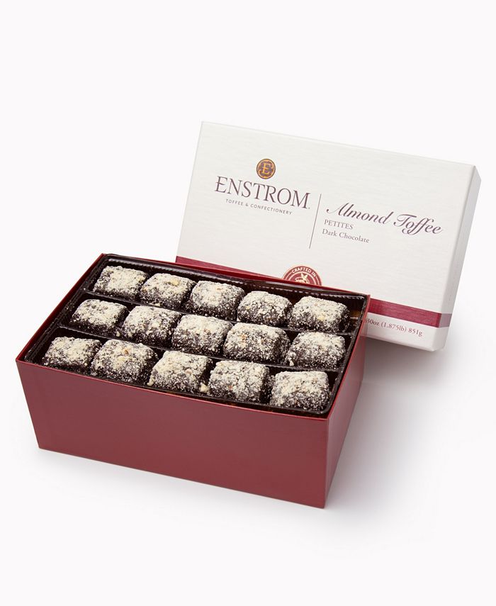 Enstrom Candies 30 Ounce Dark Chocolate Almond Toffee Petites - Macy's