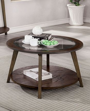 Furniture of America Riston Open Shelf Coffee Table - Macy's