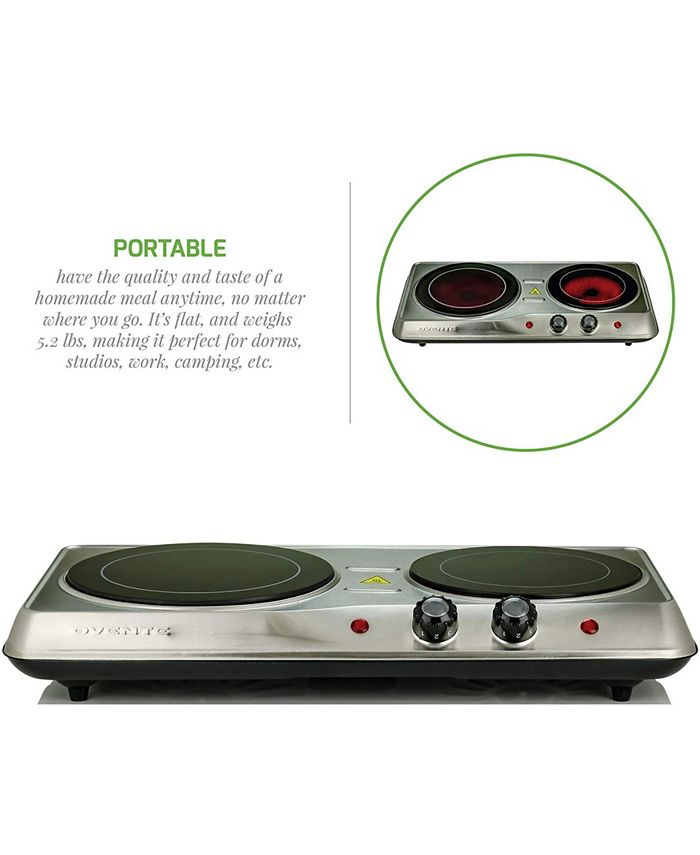 OVENTE Double-Plate and Cooktop Electric Infrared Burner - Macy's