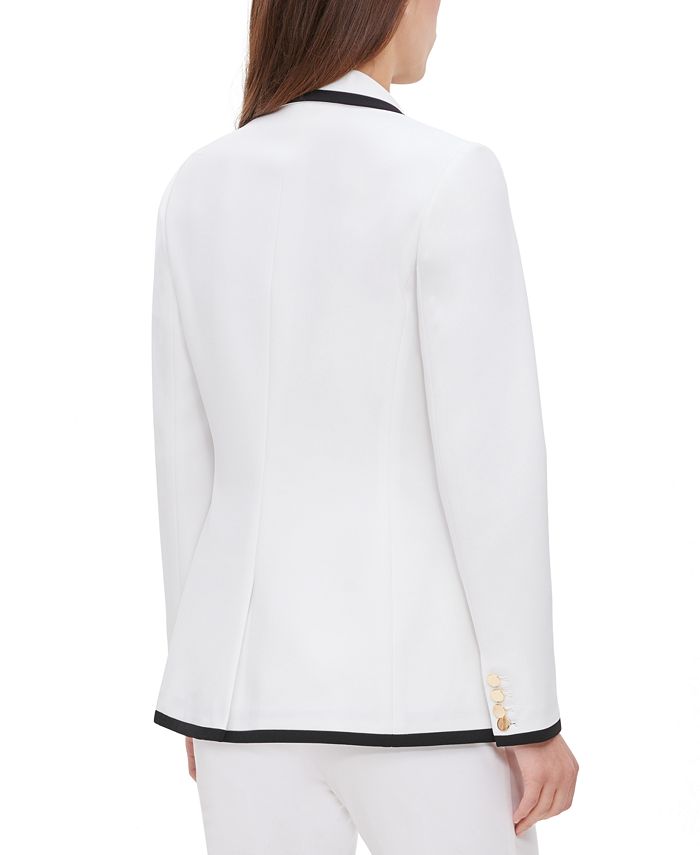 Calvin Klein Contrast-Trim Jacket - Macy's