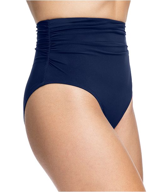 Profile By Gottex Tutti Frutti Ruched High Waist Bikini Bottoms