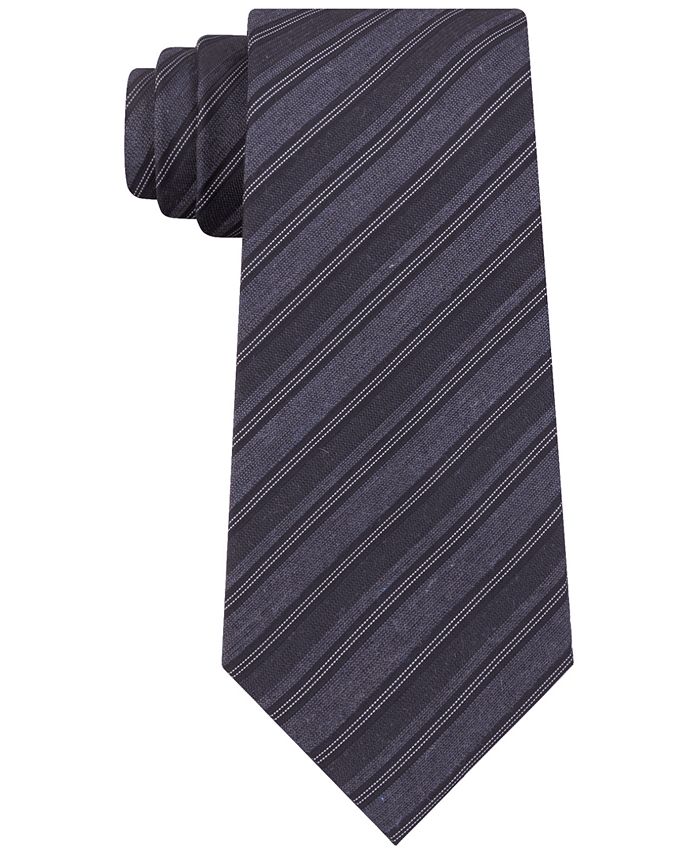 Kenneth Cole Reaction Men's Stone Slim Stripe Tie - Macy's