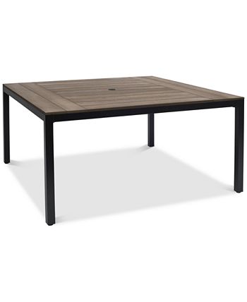 Agio Stockholm Outdoor Aluminum 8-Pc. Dining Set (61" Square Dining ...