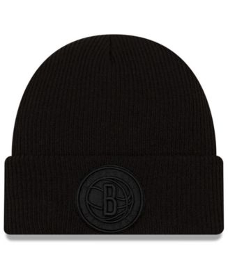 New Era Brooklyn Nets Blackout Knit Hat - Macy's
