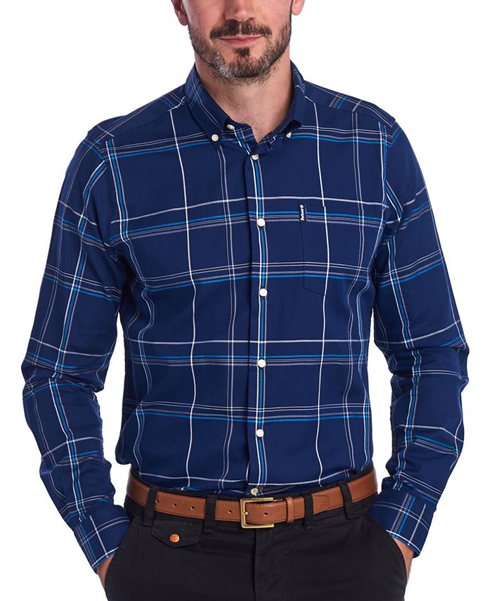 Barbour Men's Tailored-Fit Highland Check Shirt - Macy's