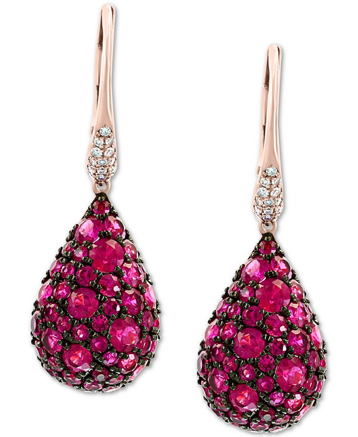 EFFY Collection EFFY® Certified Ruby (4 ct. t.w.) & Diamond (1/10 ct.t ...