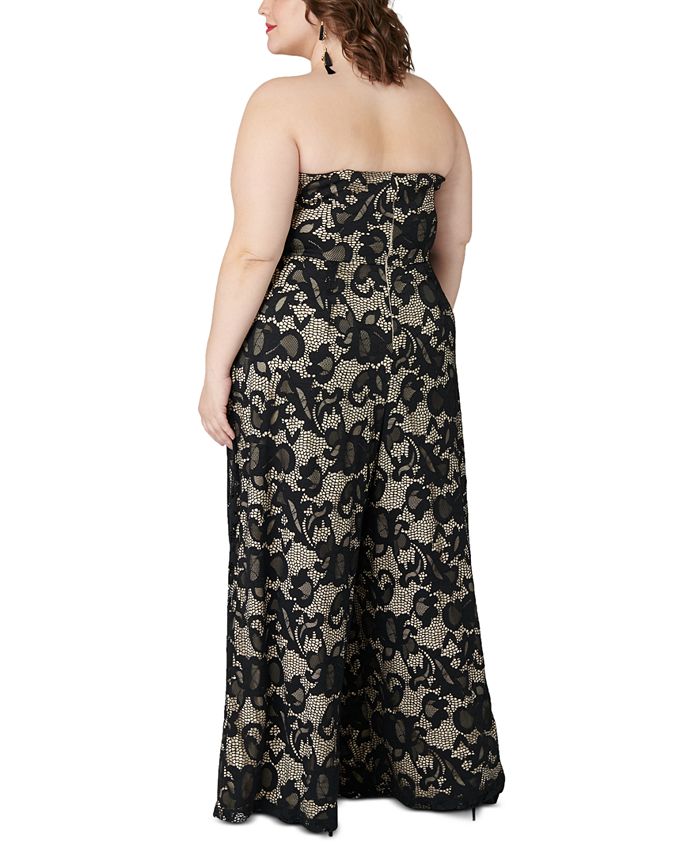 Maree Pour Toi Plus Size Magic Lace Jumpsuit - Macy's
